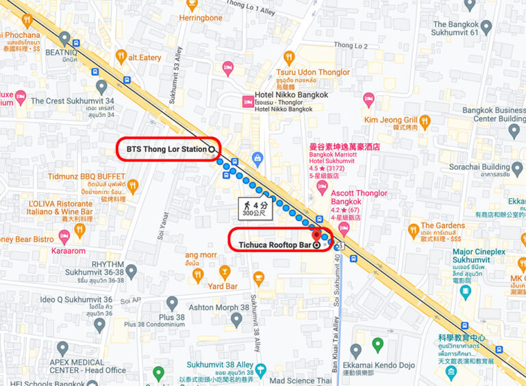 泰國曼谷高空酒吧 | Tichuca Rooftop Bar(Thong Lor站)，最新必去超人氣巨型水母高空酒吧。 - 帶著心去旅行